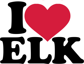 Cut Print Service - Aufkleber I Love Elk